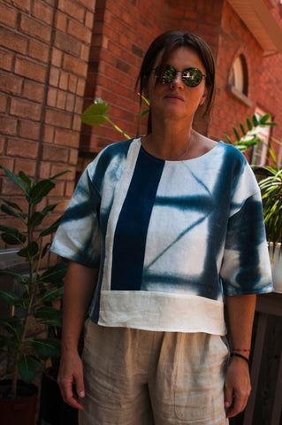 Natural Indigo Shibori Dyed Clothing & Home Textiles made in Toronto ...