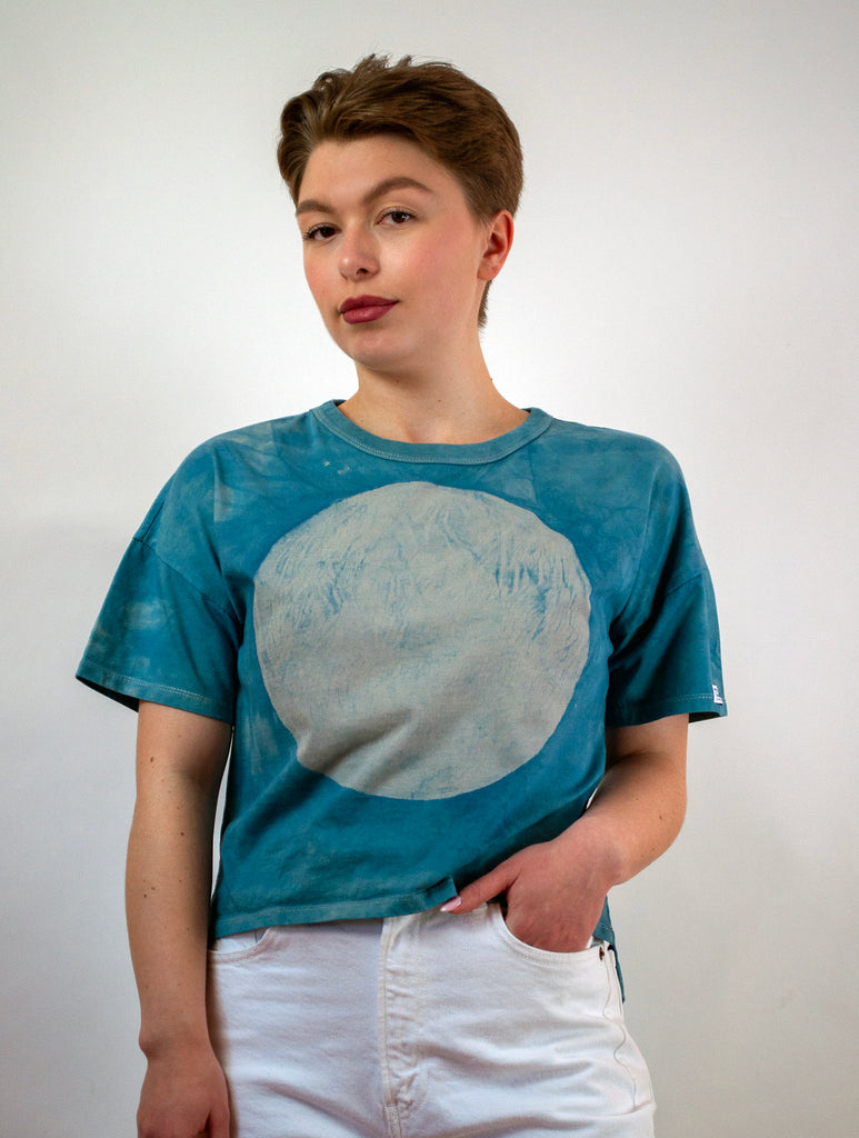 Moon Cropped T-shirt – TJ Indigo Clothing Co.